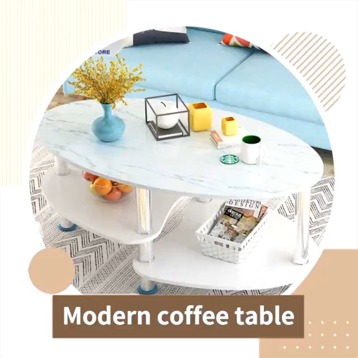 【Ready Stock】Coffee Table Simple Modern Creative Small Apartment Living ...