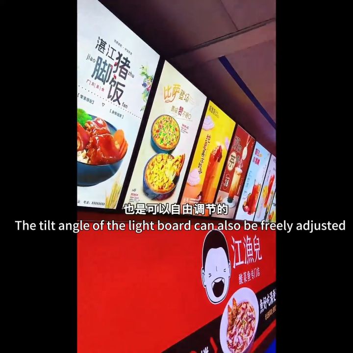 LED Menu Board Display hanging light board restaurant menu Advertising ...