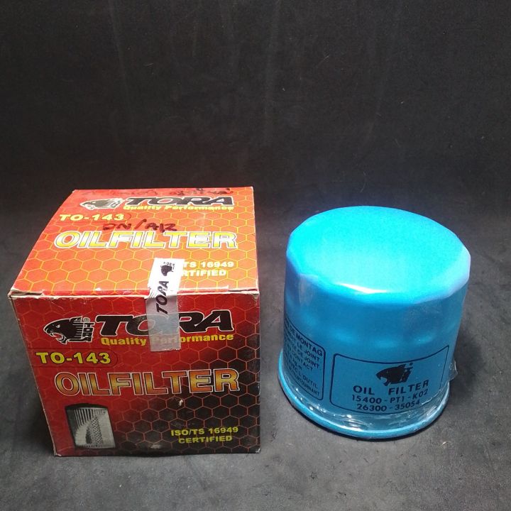 ไส้กรองน้ำมันเครื่องรุ่นลูกใหญ่ TORA (TO-143) สำหรับ HONDA เก๋งรุ่นเก่า | Lazada.co.th