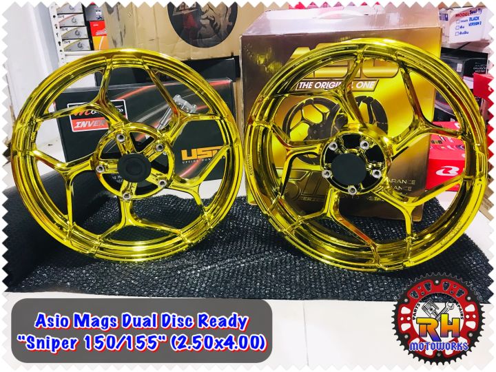 ASIO MAGS Dual Disc Ready for Sniper 150/155 (2.50x4.00) | Lazada PH