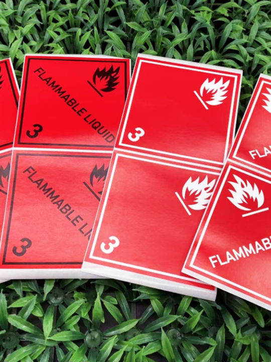 100 Pieces Warning Label Paper for External Box Cargo Third Class ...