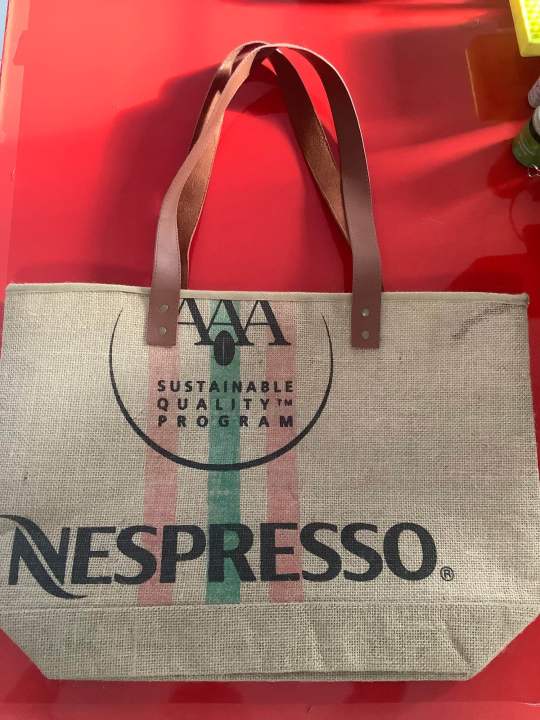 กระเป๋าผ้ากระสอบ Nespresso Tote Bag ของแท้ Limited Edition | Lazada.co.th