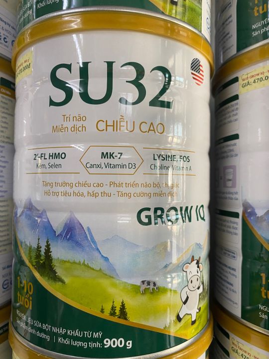 Sữa SU32 Grow IQ 900gr dành cho trẻ từ 1-10 tuổi ( dinh dưỡng phát triển chiều cao,trí não,thị ...