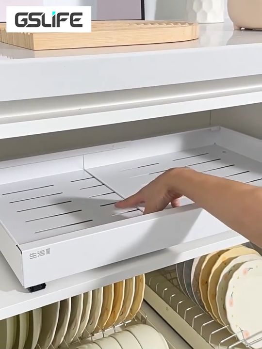 Retractable Kitchen Cabinet Drawer Pull Out Basket Under Sink Organizer ...