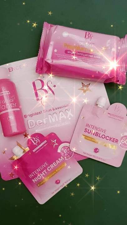 DerMAX NEW PACKAGING SET, PERFECT SKIN SETSby Brightest Skin Essentials ...