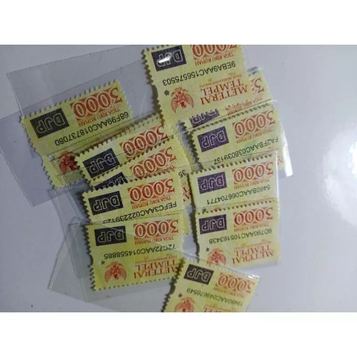 Materai Rp 3000 Djp 2009 2010 2011 2012 2013 2014 2015 | Lazada Indonesia