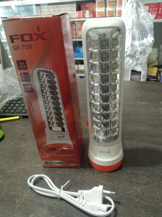 senter emergency fox 709 atau 708 smd lebih terang dari led | Lazada ...