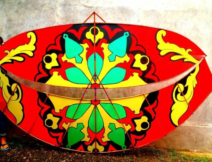 kerangka layangan pegon ceper ukuran 1 meter bonus sendaren | Lazada ...