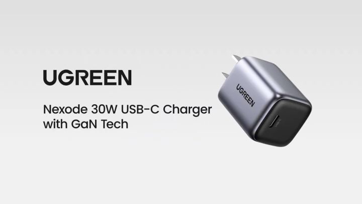 UGreen Nexode 30W USB-C PD GaN Wall Fast Charger (White / Space Grey) | Lazada