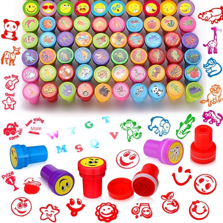 Assorted Stamps for Kids Self-Ink Teacher Stamps Party Favor Children ...