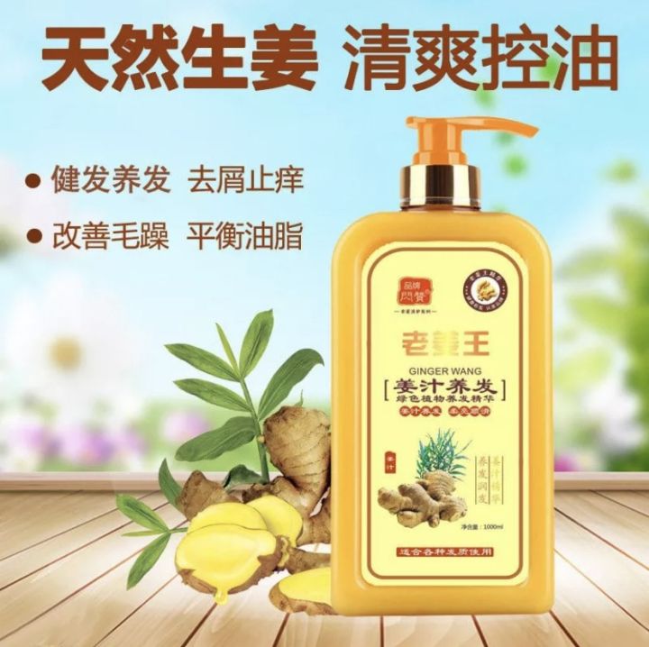 1000ml Ginger Root Booster Shampoo Ginger Conditioner 1000ML Ginger ...