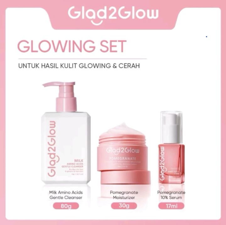Glad2Glow Paket Glowing Set 3in1 | Lazada Indonesia