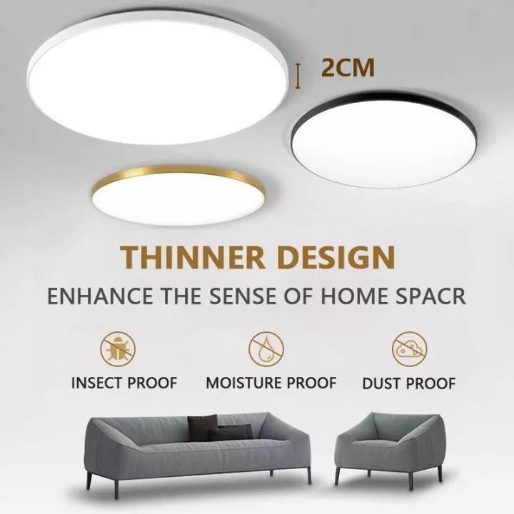 BIK 18W 24W 36W LED Ceiling Lights Modern Design Room Surface Mounted ...