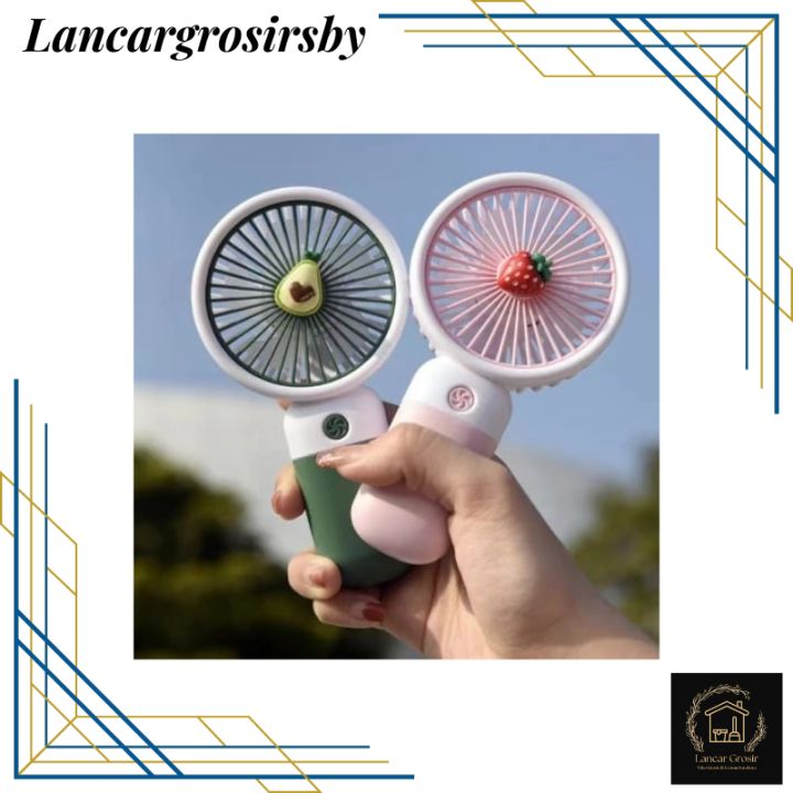 (LGS) KIPAS ANGIN KARAKTER MOTIF BUAH & BUNGA / KIPAS USB PORTABLE ...