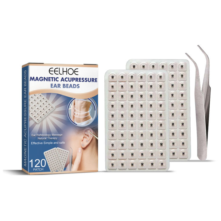 Eelhoe Ear Point Stickers Magnetic Acupressure Slimming Ear Beads Body ...
