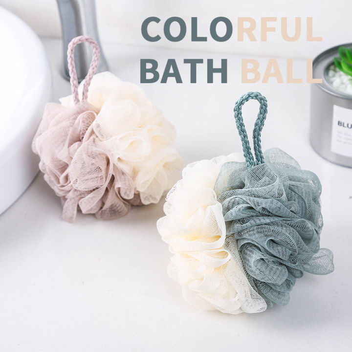High-quality Bath Ball Bath Scrubbers Flower Rub Body Scrub Shower Use for Women&men&kids ...