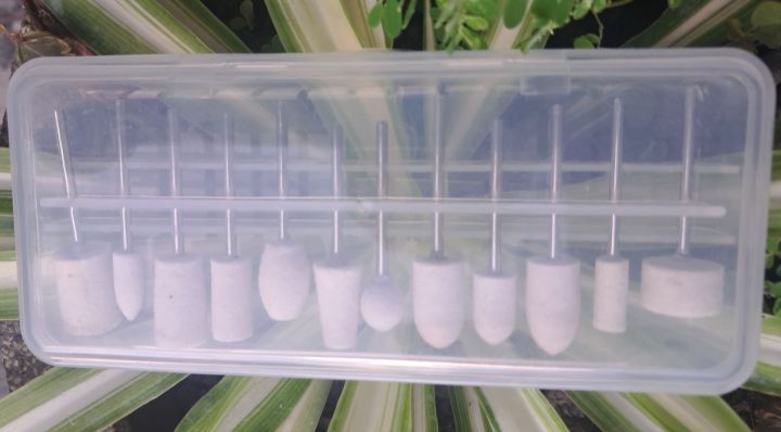 Wool poles set 12pcs mini gerinda MOUNTED FELT WOOL solid polishing ...