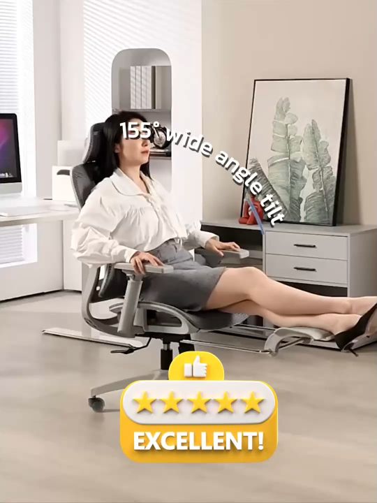 Xpanse LS918 ergonomic office chair Breathable Mesh chair 155° recline study chair computer ...