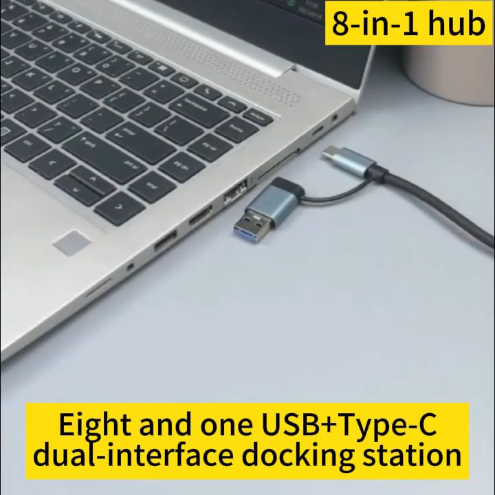 USB expander Plug 3.0 Converter head Laptop multi-interface splitter T ...