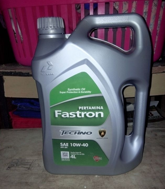 Oli Mesin Mobil Pertamina Fastron techno 10w-40(4L) Original | Lazada ...
