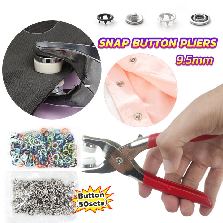 Seeko Snap Pliers Metal Snap Buttons Fasten Fixing Tool Button Craft ...