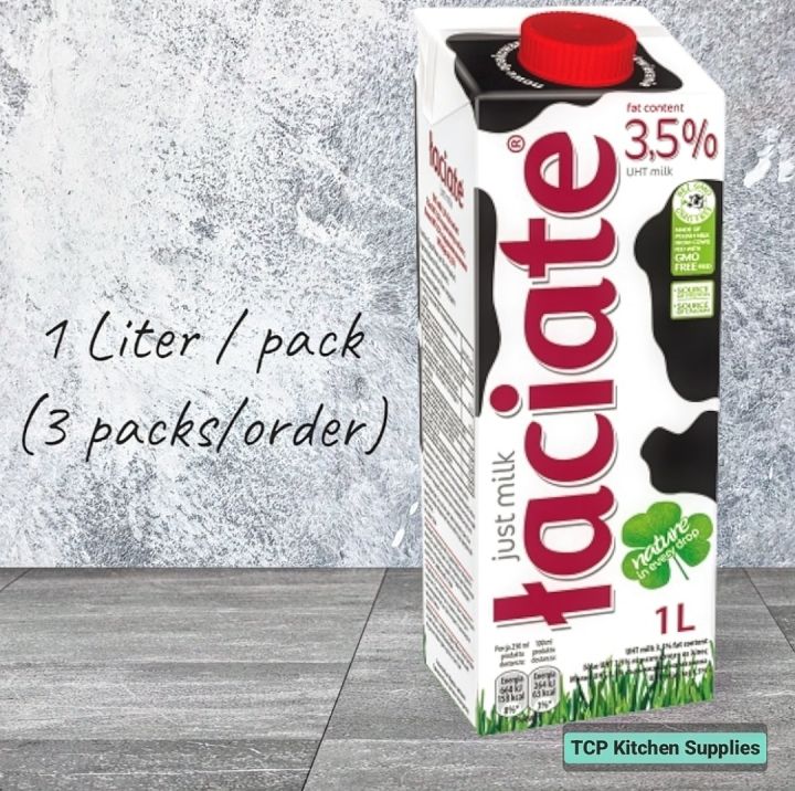 Laciate UHT Milk 1L/pack ( 3 packs/order) | Lazada PH