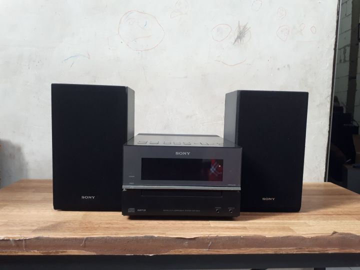 sony hifi system compo cmt-bx10 aux radio normal dvd off (second ...