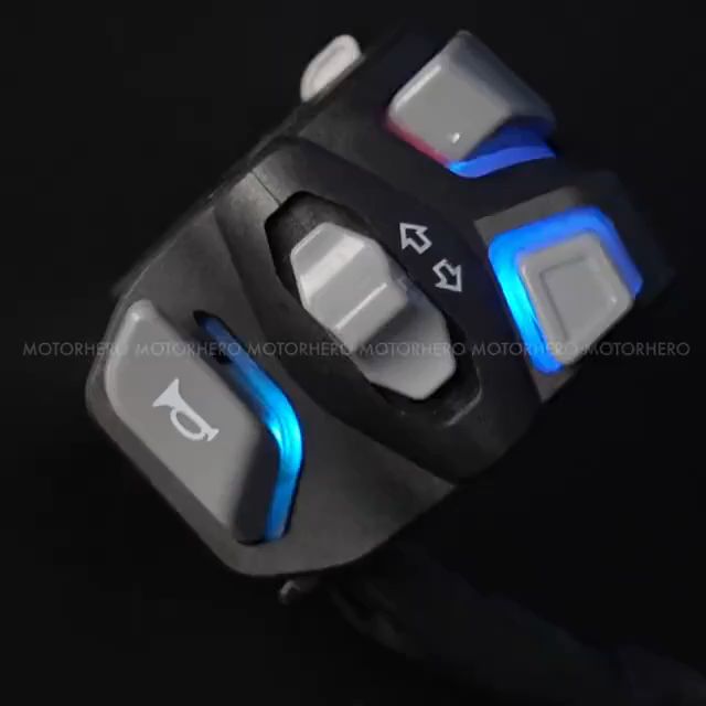 DOMINO SWITCH(set)Whit Lighting Waterproof Horn/ High&Low/PASSING LIGHT ...