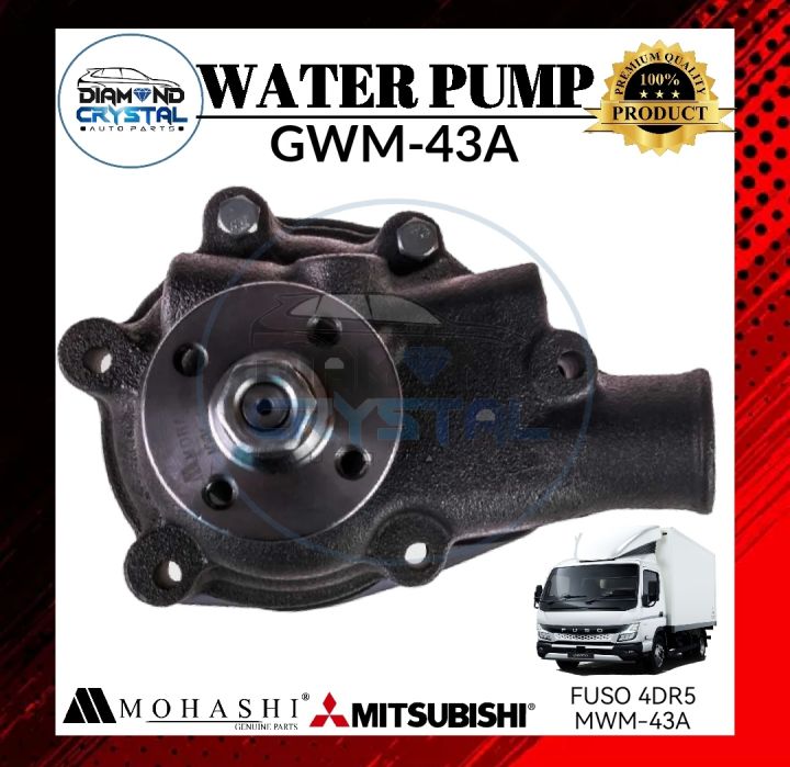 WATER PUMP ASSEMBLY MITSUBISHI FUSO 4DR5 GWM-43 "MOHASHI BRAND" | Lazada PH