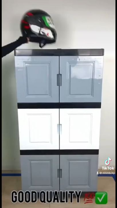 EAGLE DIY Plastic Storage Cabinet/Wardrobe/Almari Baju/Almari Serbaguna ...