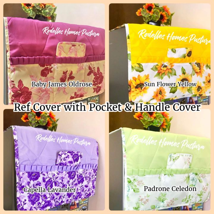 Rodelles Homes Pustura Ref Cover with Pockets and Handle Refrigerator ...