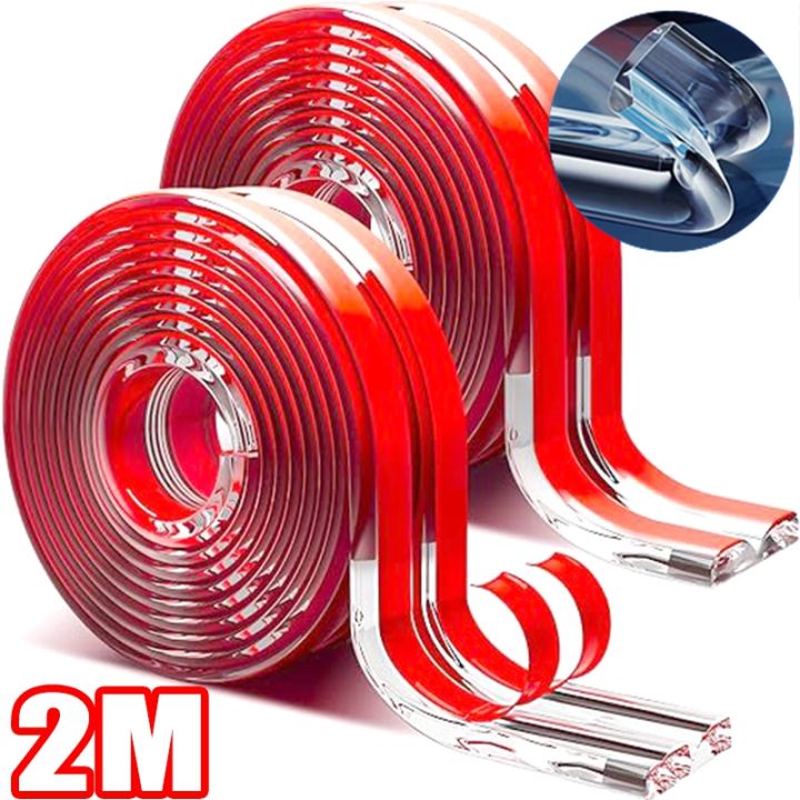 1/2M Transparent Table Edge Guard Silicone Baby Protection Strip Tape ...