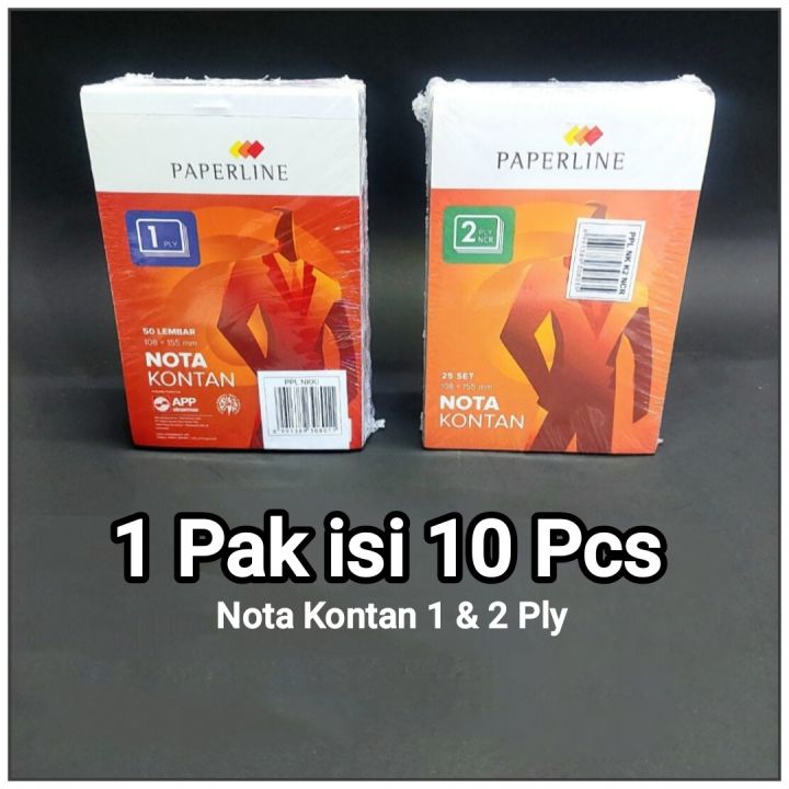 1 Pak Nota Kontan 1 Ply & 2 Ply Kecil Isi 10 Pcs | Lazada Indonesia