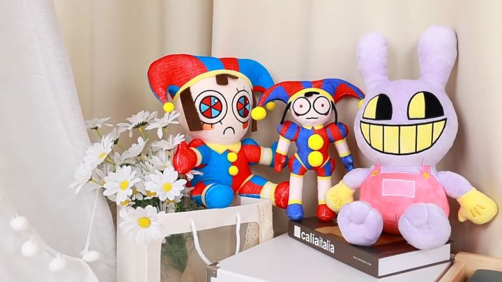 The Amazing Digital Circus Plush Clown Toy Anime Cartoon Doll Pomni ...