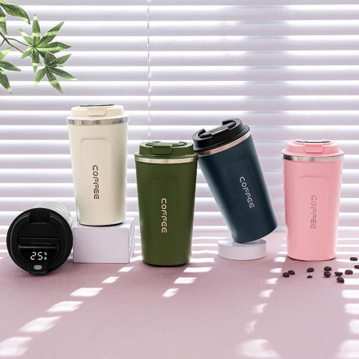 Coffee cup Mug Thermo Flask Stainless Steel Smart Temperature Flask ...