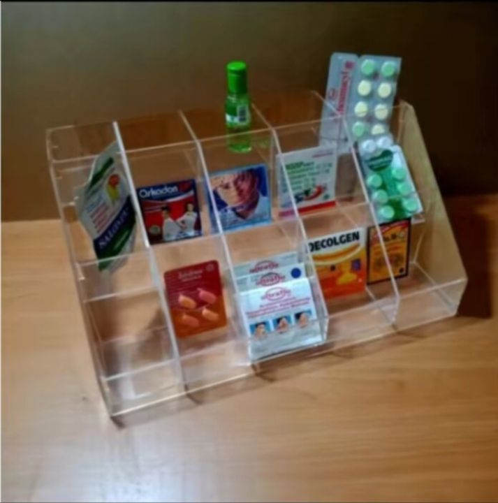 Rak AcrylikTempat Penyimpanan Obat | Lazada Indonesia