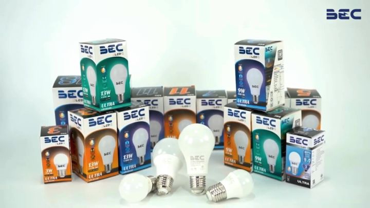 BEC หลอดไฟ LED รุ่น ULTRA-X 3w 5w 7w 9w 11w 13w 15w 18w 20w 25w ประกัน1 ...