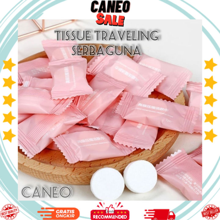 CANEO Tablet Tissue Mini Traveling Serbaguna Handuk Kain Lap Mini ...