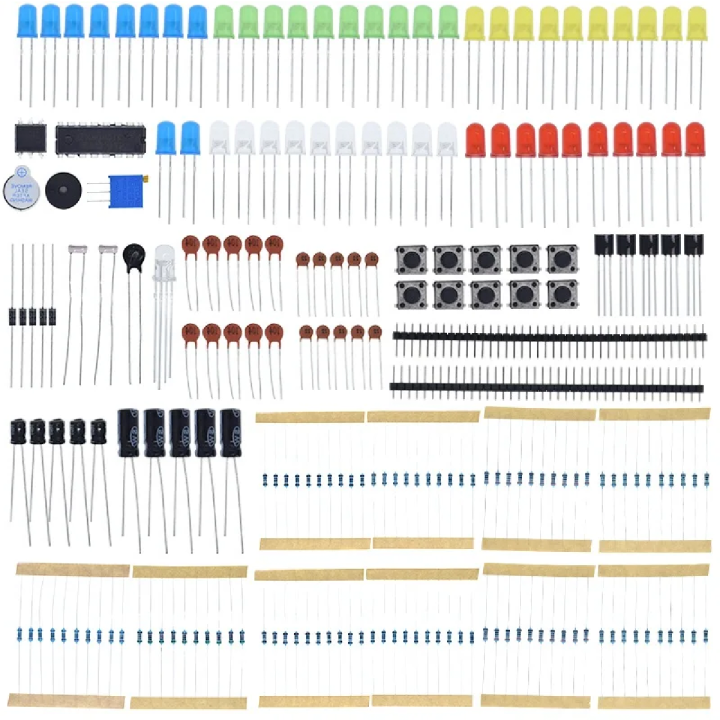New Electronics Components Basic Starter Kit For Arduino Uno Mega2560 Raspberry Pi With Led 4709