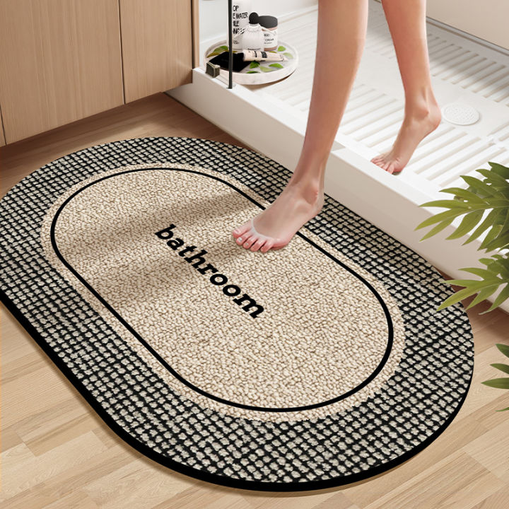 Bathroom Absorbent Floor Mat Bathroom Entrance Diatom Ooze Door Mat ...