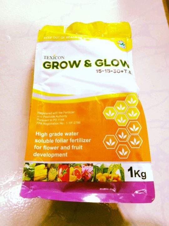 GROW& GLOW 15-15-30/FOLIAR FERTILIZER(1 KILO)BY TEXICON | Lazada PH