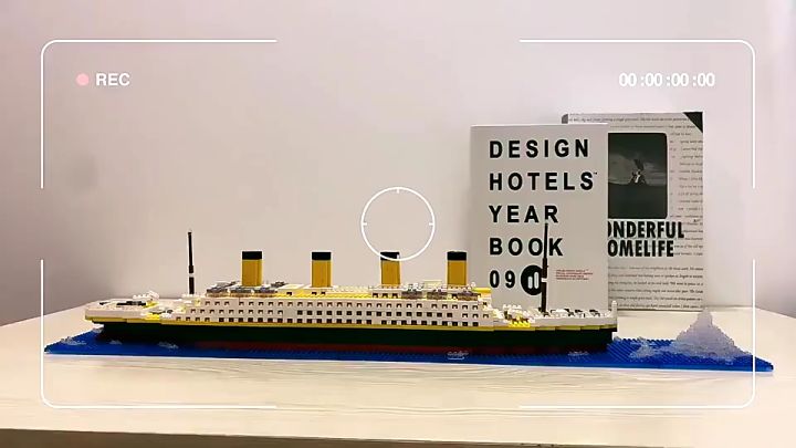 Building Blocks Titanic Cruise Ship Model Set Popular Puzzle Sets DIY ...