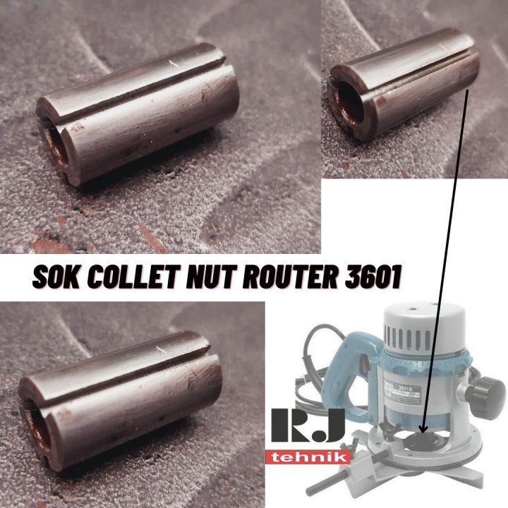 Sok Collet Nut Selongsong Sleeve Adaptor Pisau Router Sok Sambungan ...