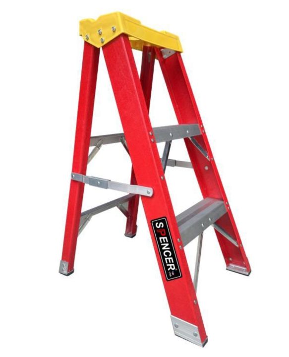 SPENCER USA HEAVY DUTY FIBERGLASS TYPE A LADDER 3 STEPS / 4 STEPS / 5 ...