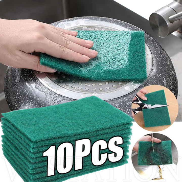 【On Sale】Anti-oil Scouring Pad Sponge Non-Scratch Dish Scrubber Wipes ...