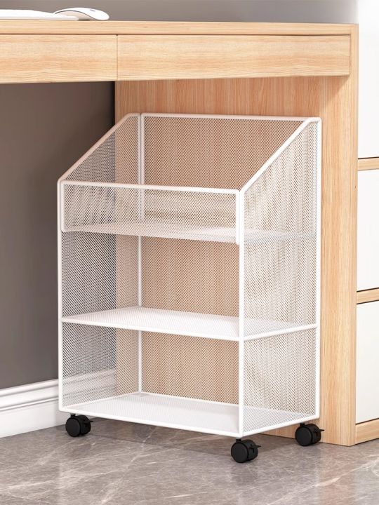 Office Floor Standing File Organizer Metal Storage Rack Mobile Book Box ...