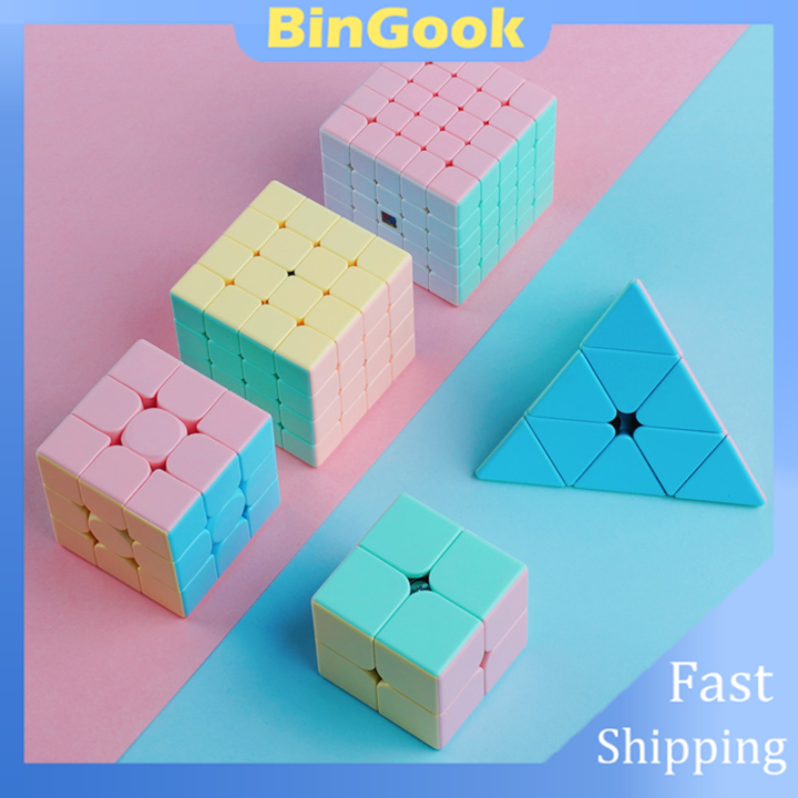 3D Magic cube Professional Speed Cubes Macaron 3x3 stickerless Rubik's ...