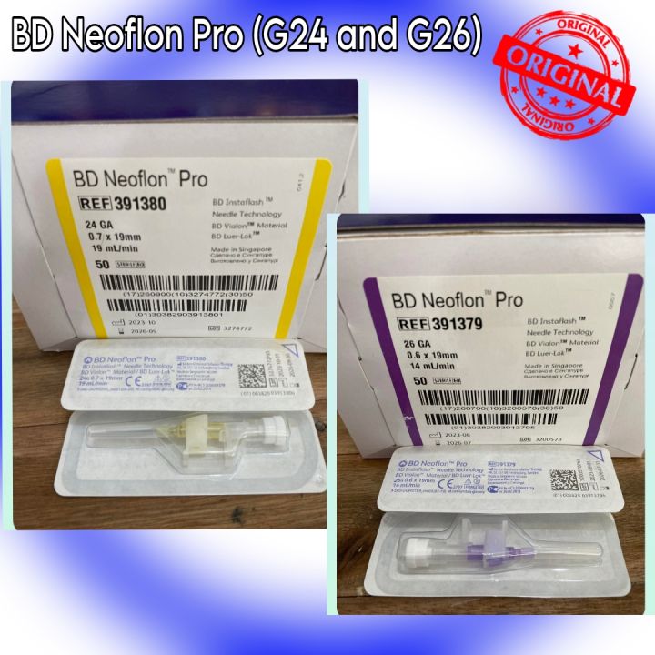 BD Neoflon IV Cannula G24 / G26(Sold per piece) | Lazada PH