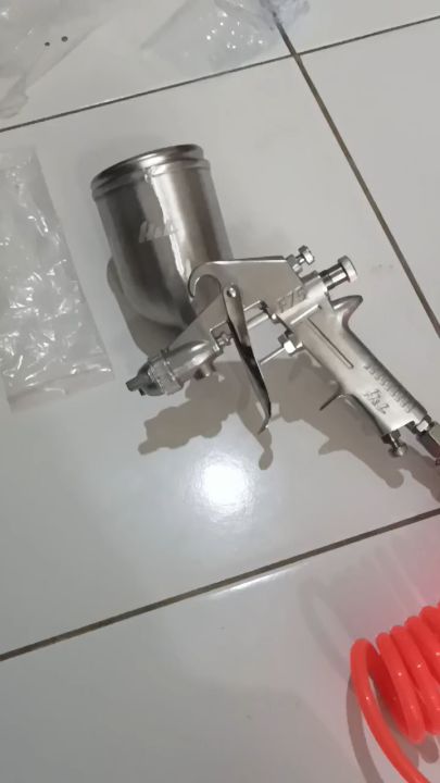 Paket Alat Semprot H&L Cat Angin Spray Gun Spet F75 Tabung Atas 400cc ...