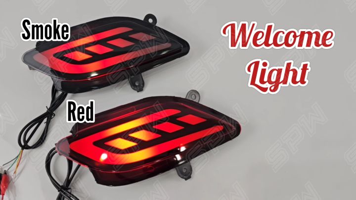 Toyota Yaris (2019-2023) LED Rear Bumper Reflector Daylight DRL Brake ...